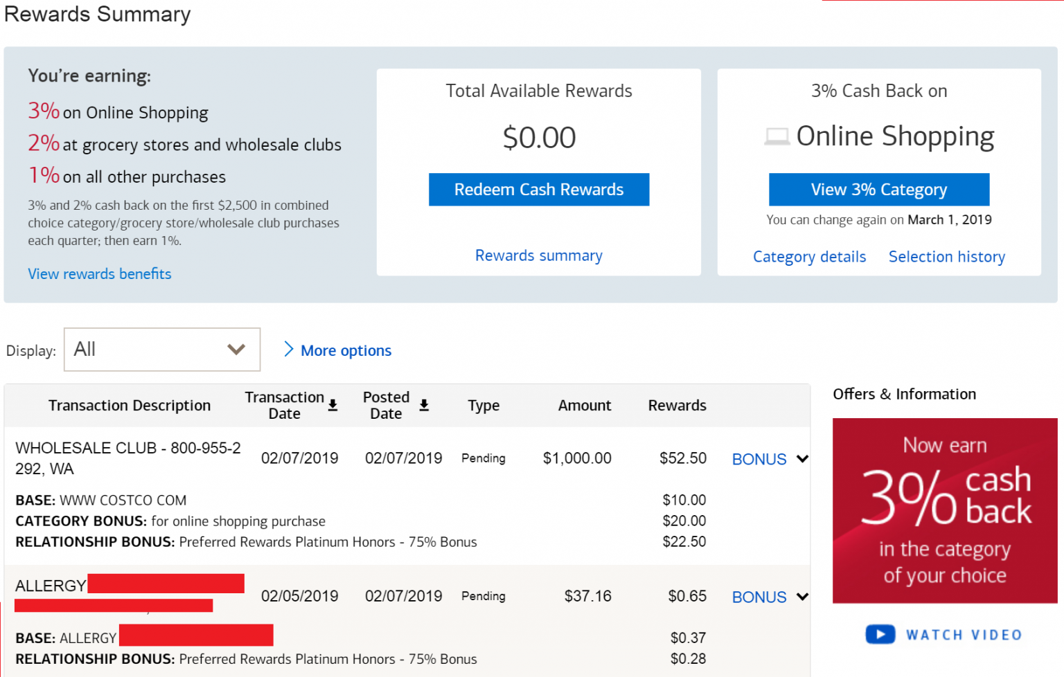 One month review of updated BoA Cash Rewards Card – Frugal Professor